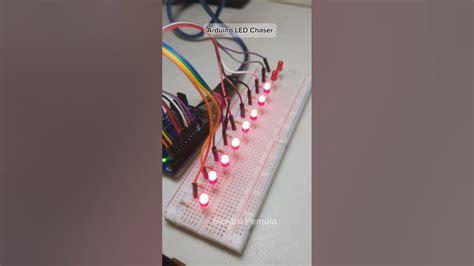 arduino led chaser 10 lampu proyek arduino sederhana youtube