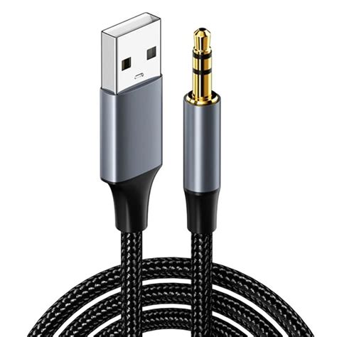 35mm Male Aux Audio Jack To Usb 35 Charge Cable Adapter Cordaudio