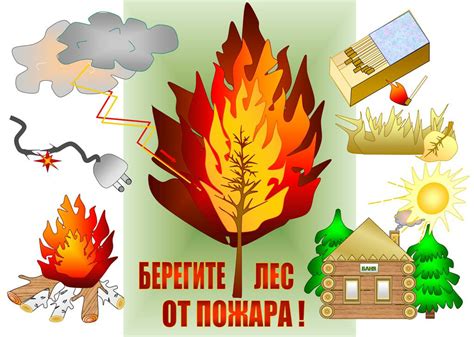 Картинки пожарная безопасность для детей в лесу