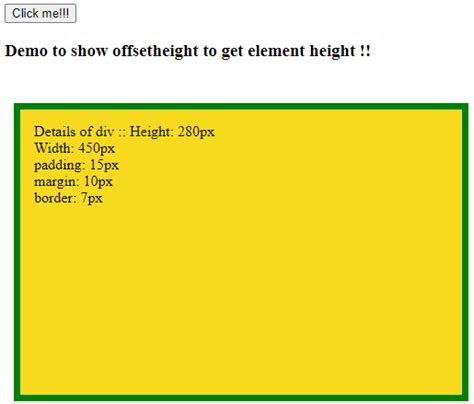 Jquery Offsetheight How Offsetheight Works In Jquery