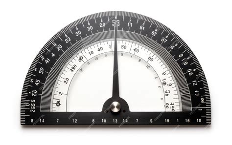 Premium Ai Image Protractor Tool On White Background