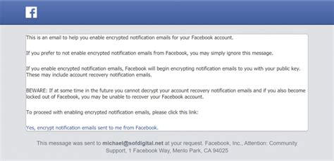 Configuring Pgp Encrypted Facebook Notifications Michael Rinderle