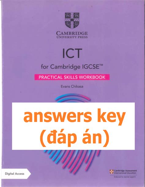 [tẢi VỀ] Answers Key And Resources Of The Book Cambridge Igcse Ict Practical Skills Workbook By