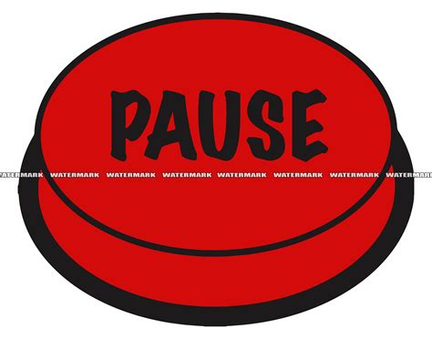 Pause Button Svg Pause Button Cut File Pause Button Dxf Etsy Uk
