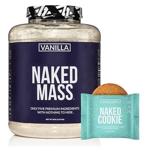 Weight Gainer High Protein Bundle 8LB Vanilla Naked Mass And Sugar