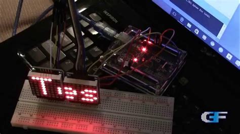 Arduino Scrolling Text Over 8x8 Max7219 Led Matrices Youtube