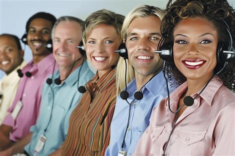 Premium Photo Team Oriented Culture Within The Call Center