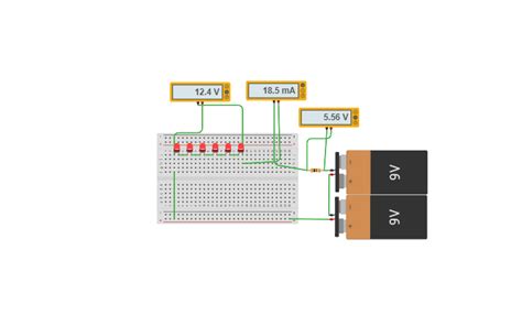 circuit design 6 led in series shashank m gowda may 2023 tinkercad