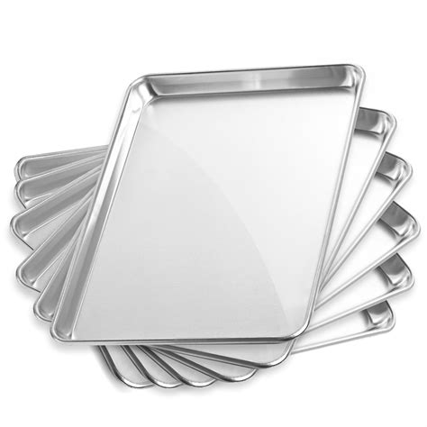 Commercial Grade Aluminum Baking Sheet Assorted Sizes 6 Pans Ebay Uk