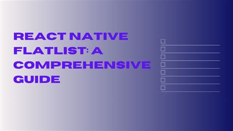 How To Use React Native Flatlist