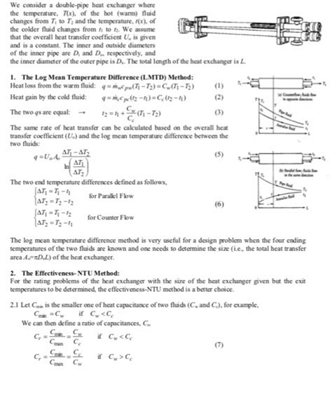 Solved Problems For Double Pipe Heat Exchangers In Chegg