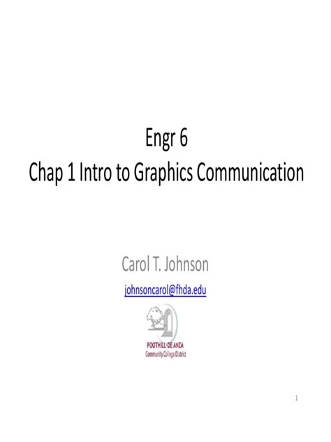 Engr 6 Chap 1 Introduction To Eng Graphics 011017 Slides Pdf