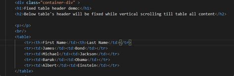 Freezing Row And Column In HTML Table Using CSS Blogs Perficient