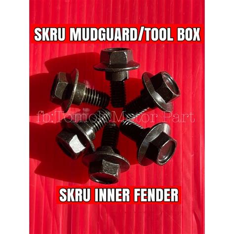 Original Skru Plate Number Mudguard Inner Fender Toolbox Bolt