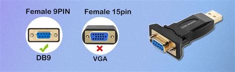 Oikwan Usb To Rs232 Adapter With Ftdi Chip Usb To Db9 Serial Female Converter