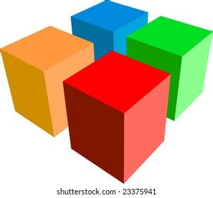 Baby Bright Cubes Icon Cartoon Vector Stock Vector Royalty Free Shutterstock
