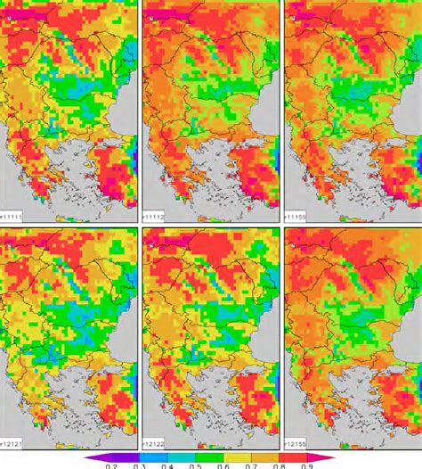 Distribution Of The Correlation Coefficient For The Precipitation