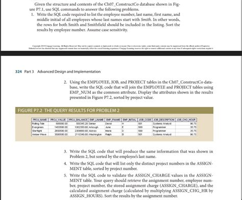 The Ch07constructco Database Stores Data For A Co