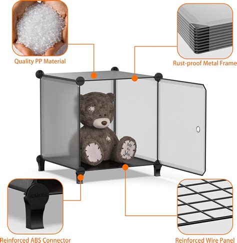 Buy Homidec Cube Storage Organizer Heavy Duty Portable Closet Wardrobe With Door 58in Large