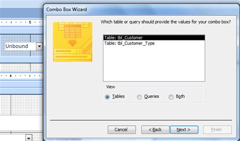 Create Combo Box With Data Source From Field In The Table IAccessWorld Com