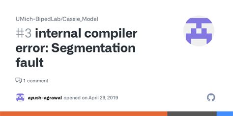internal compiler error segmentation fault · issue 3 · umich bipedlab