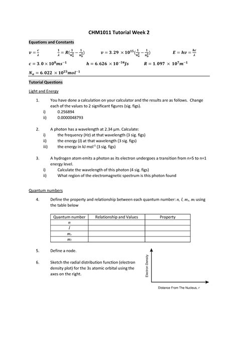 week 2 tutorial questions chm1011 tutorial week 2 equations and