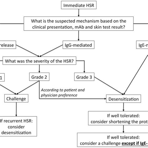 suggested algorithm for the management of immediate hypersensitivity