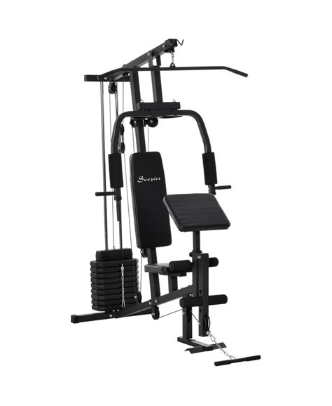 Soozier Home Gym Machine With Leg Developer And 264 Lbs Weight Capacity Macys Workout