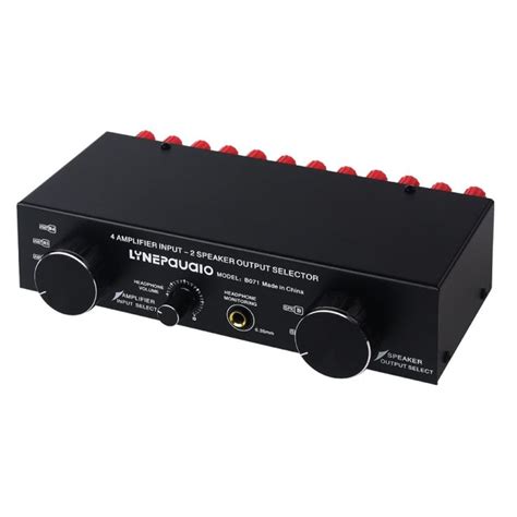 b071 4 input 2 output or 2 in 4 out power amplifier speaker selector s