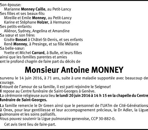 Antoine Monney Hommages