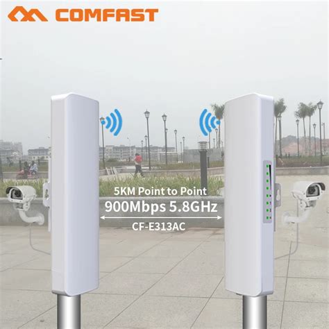 있음 5km 900mbps 장거리 고출력 옥외 Cpe Wifi 중계기 58ghz 무선 Wifi 라우터 Ap 안테나 브리지