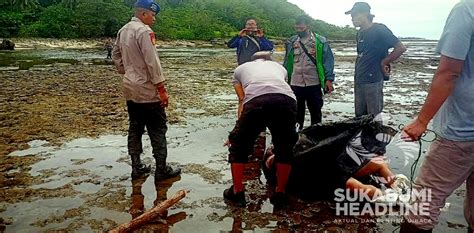 Mayat Tanpa Busana dan Identitas Ditemukan di Pantai Minajaya Sukabumi