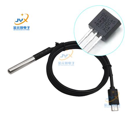 Ip68 Ds18b20 Temperature Sensor With 650mm Stainless Steel Probe Rj11