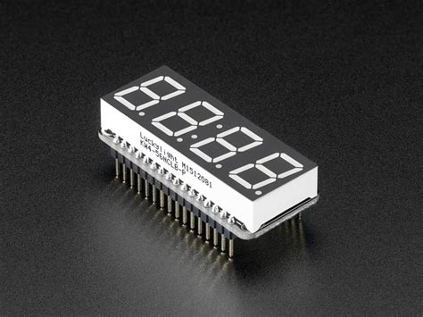 adafruit 0 56 4 digit 7 segment featherwing display red id 3108