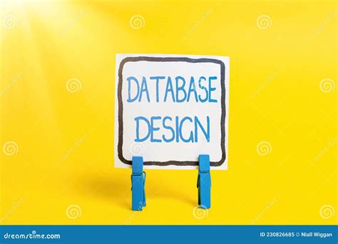 writing displaying text database design business overview organisation of data according to a
