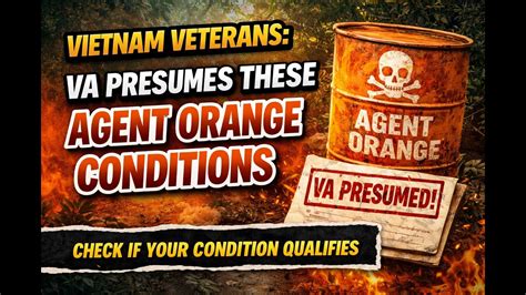 Agent Orange Presumptive Claims Veterans Should Check This List Youtube