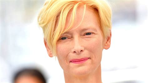 Download Award Winning British Actress Tilda Swinton In A Candid