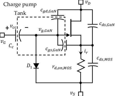 Charge Pump Response Of Gan Switching Cascode Gan Hemt Power Module Download Scientific Diagram