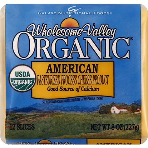 Wholesome Valley Pasteurized Process Cheese Product American 12 Ea Packaged Sendiks Food
