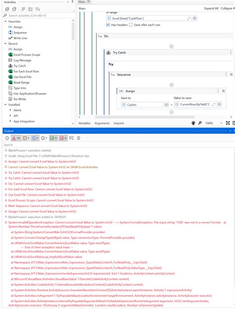 Try Catch Didn T Catch The Exception Studio UiPath Community Forum