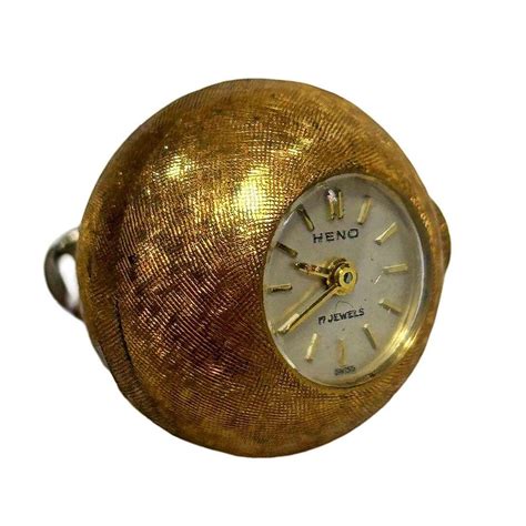 Mid Centuryboule De Genève 18mm Swiss Orb Watch Necklace Pendant By