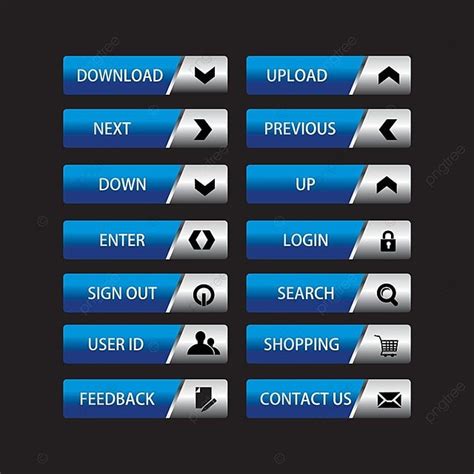 Web Design Buttons Theme Label Wrap Navigation Vector Label Wrap Navigation Png And Vector