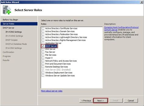 Installation Process For Service Of MS DHCP CCBoot Old Version