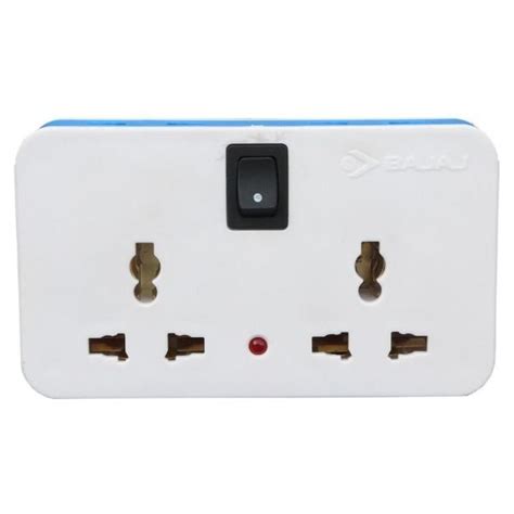 Bajaj 4 Way 6 Amp Universal Multiplug With Indicator Smuf