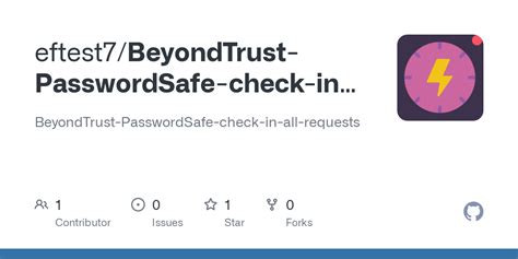 Github Eftest7 Beyondtrust Passwordsafe Check In All Requests Beyondtrust Passwordsafe Check
