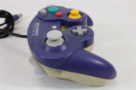 Nintendo Gamecube Controller Indigo Purple X Clear Discolored C GC Retro Games Japan