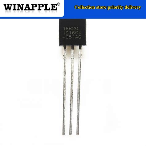 10pcs Lot Sensor Electronic Chip Ds18b20 To 92 18b20 Temperature Sensor Ic 18b20 Diy Electronic