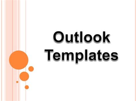 How To Create Outlook Form With Example Ppt