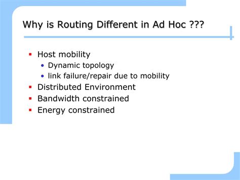 Ppt Routing Protocols In Mobile Ad Hoc Network Powerpoint