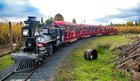 Farm Train Corn Maze Market And Railway Victoria Bc